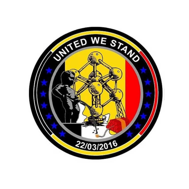 Ecusson / Patch "United We Stand" – Belgian Blue Line