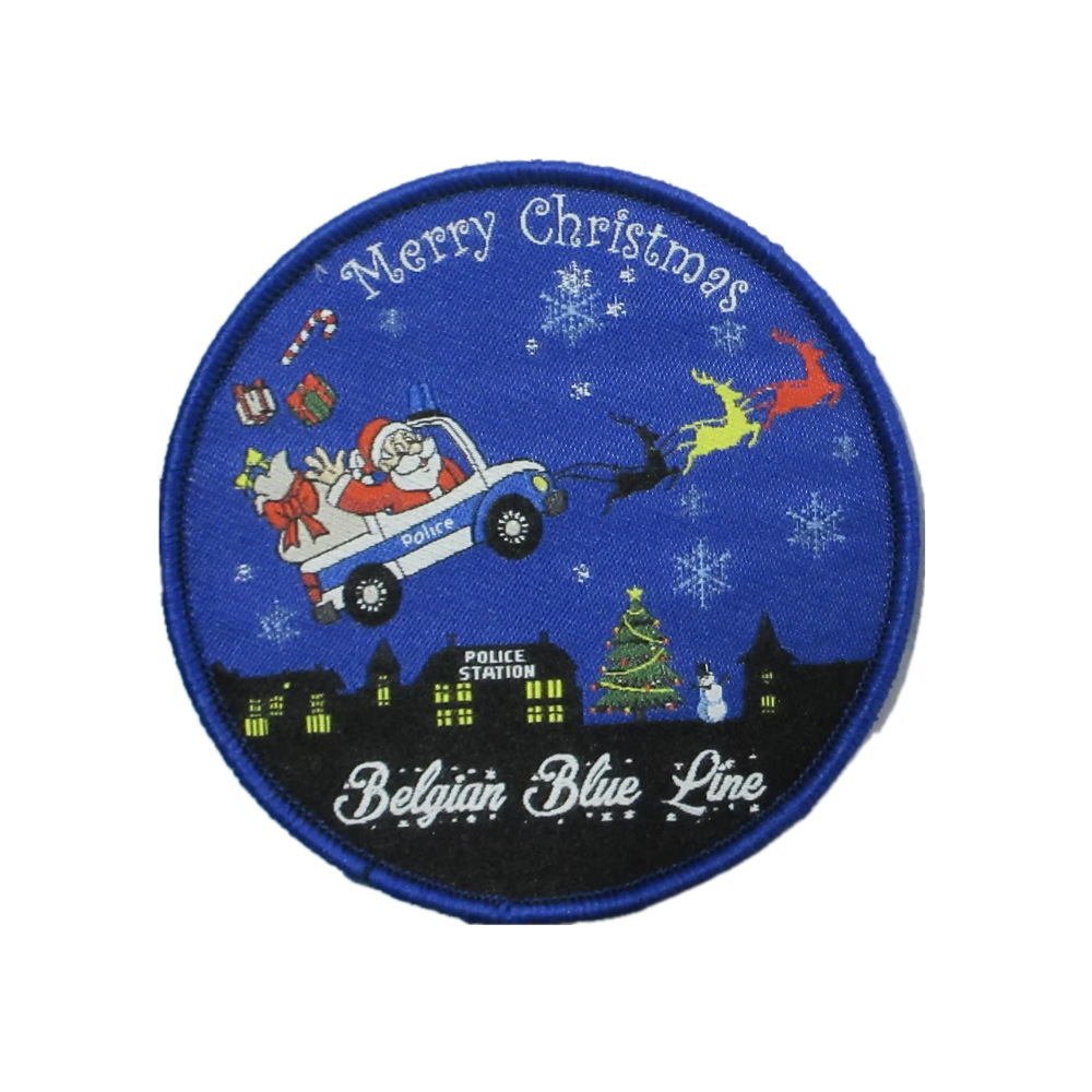 Ecusson / Patch "Blue Line Christmas" – Belgian Blue Line