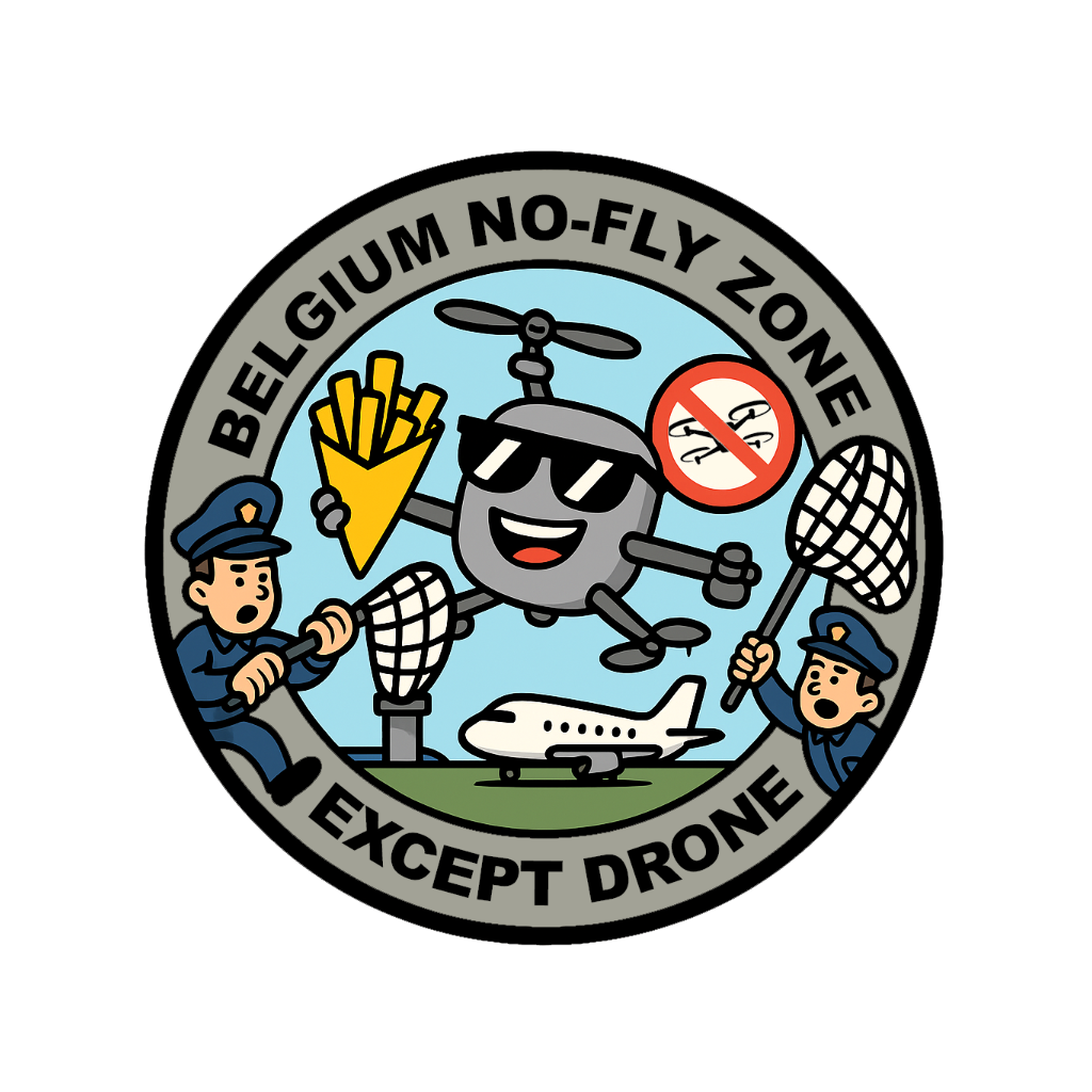 Ecusson / Patch Drone – Belgian Blue Line